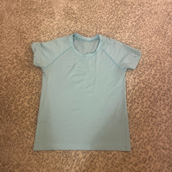 lululemon athletica | Tops | Lululemon Teal Swiftly Tech Waist Length ...